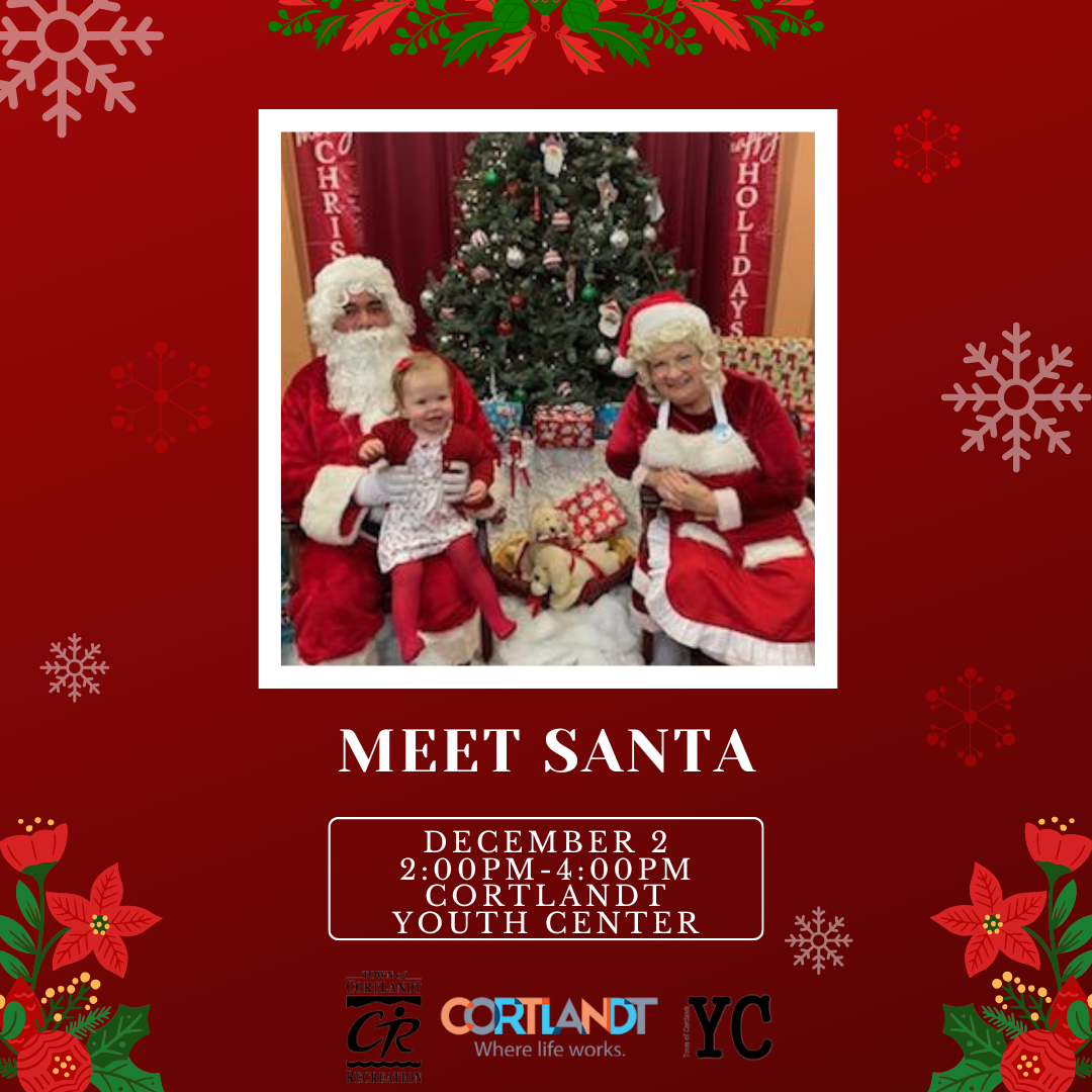 Meet Santa at the YC, Sat. 12/2! - Town of Cortlandt, NY News